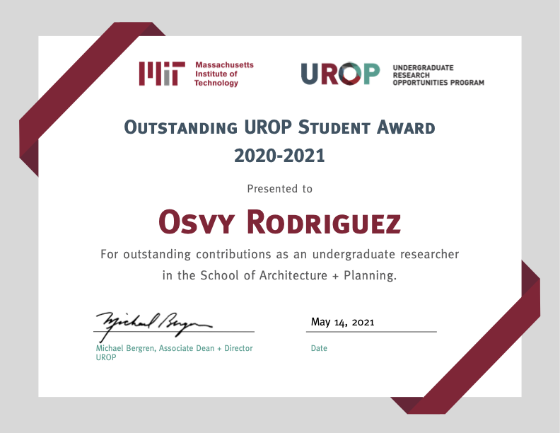 Osvy Rodriguez wins 2021 Outstanding UROP Award — MIT Media Lab