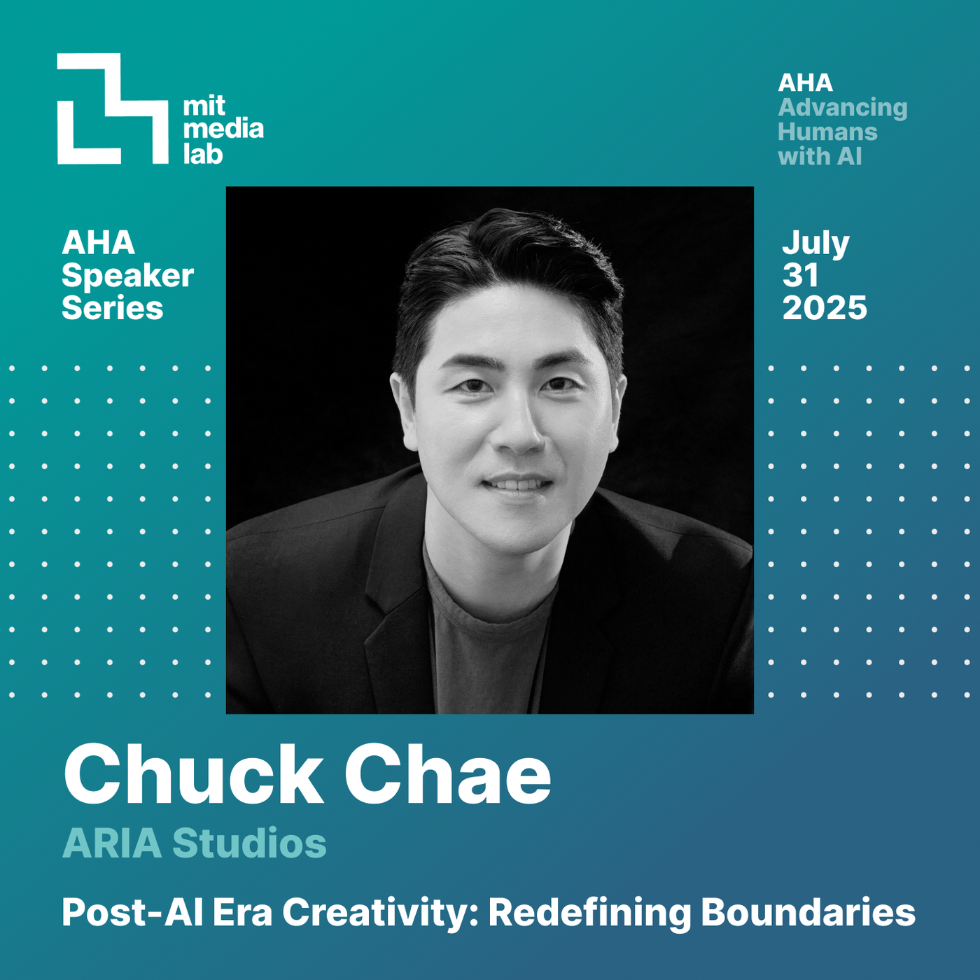 AHA Speaker Series: Chuck Chae | Post-AI Era Creativity: Redefining ...